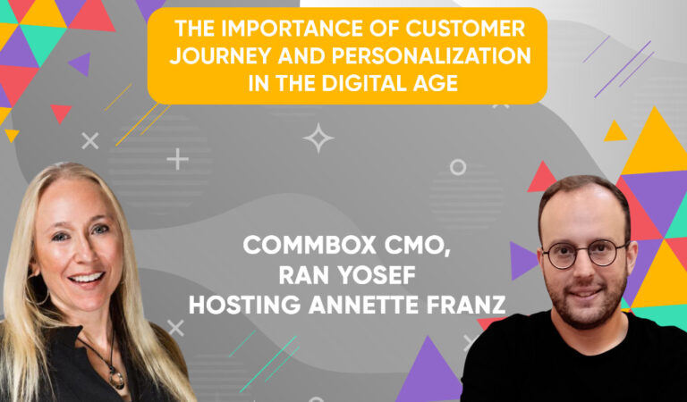 Ran Yosef CommBox CMO & Annette Franz discussing the importance of ...
