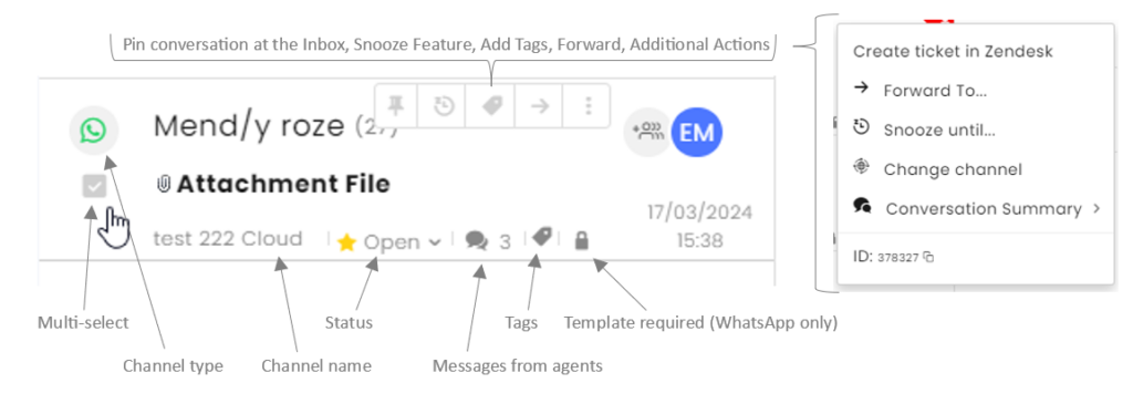 Agent Workspace - Inbox Management