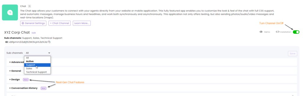 Creating a Chat Channel - CommBox