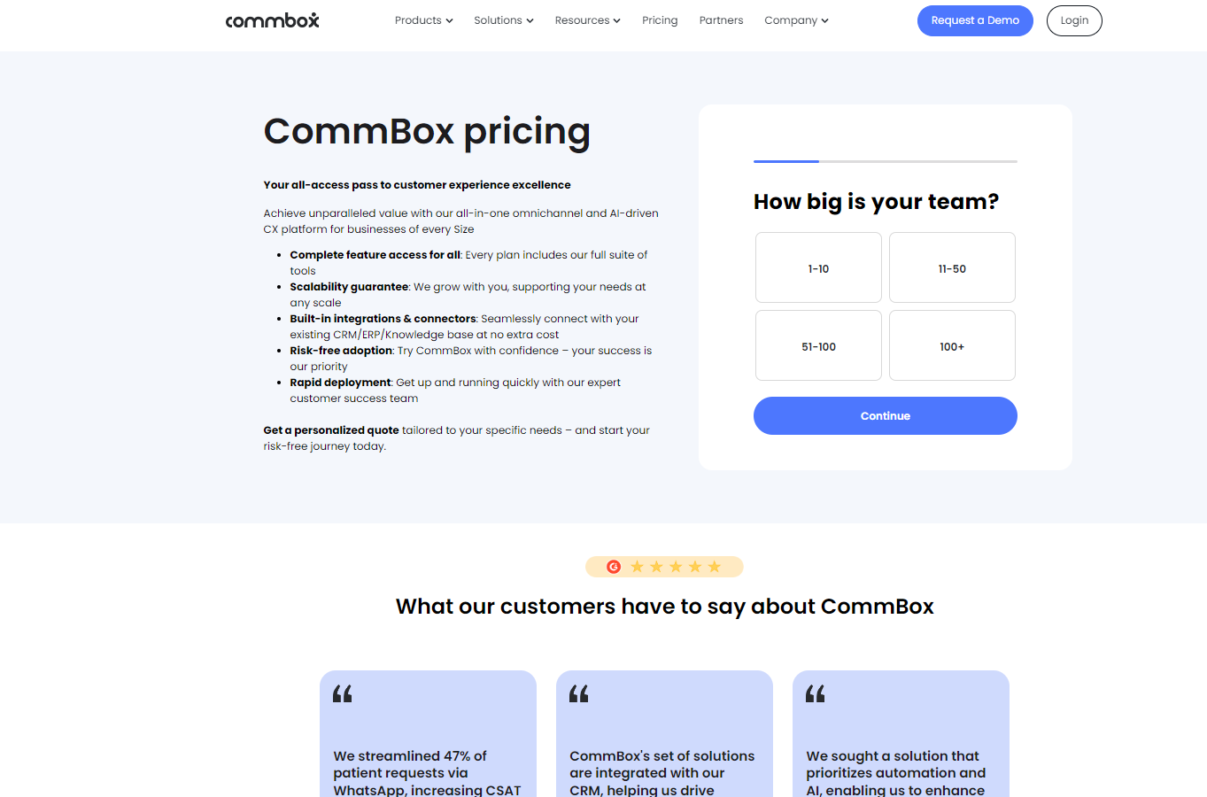 CommBox - Pricing